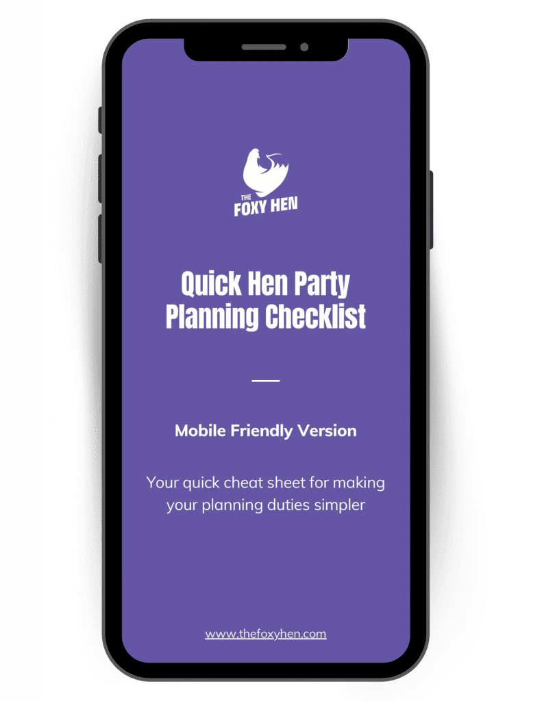 Hen Party Planning Checklist | The Foxy Hen